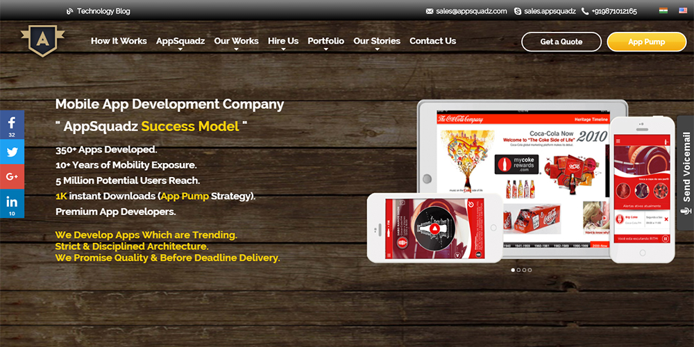 Top 10 Mobile App Development Firms in India - May 2016